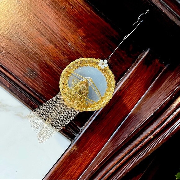 Holiday | 25 Vintage Angel In Mirror Holiday Tree Ornament | Poshmark